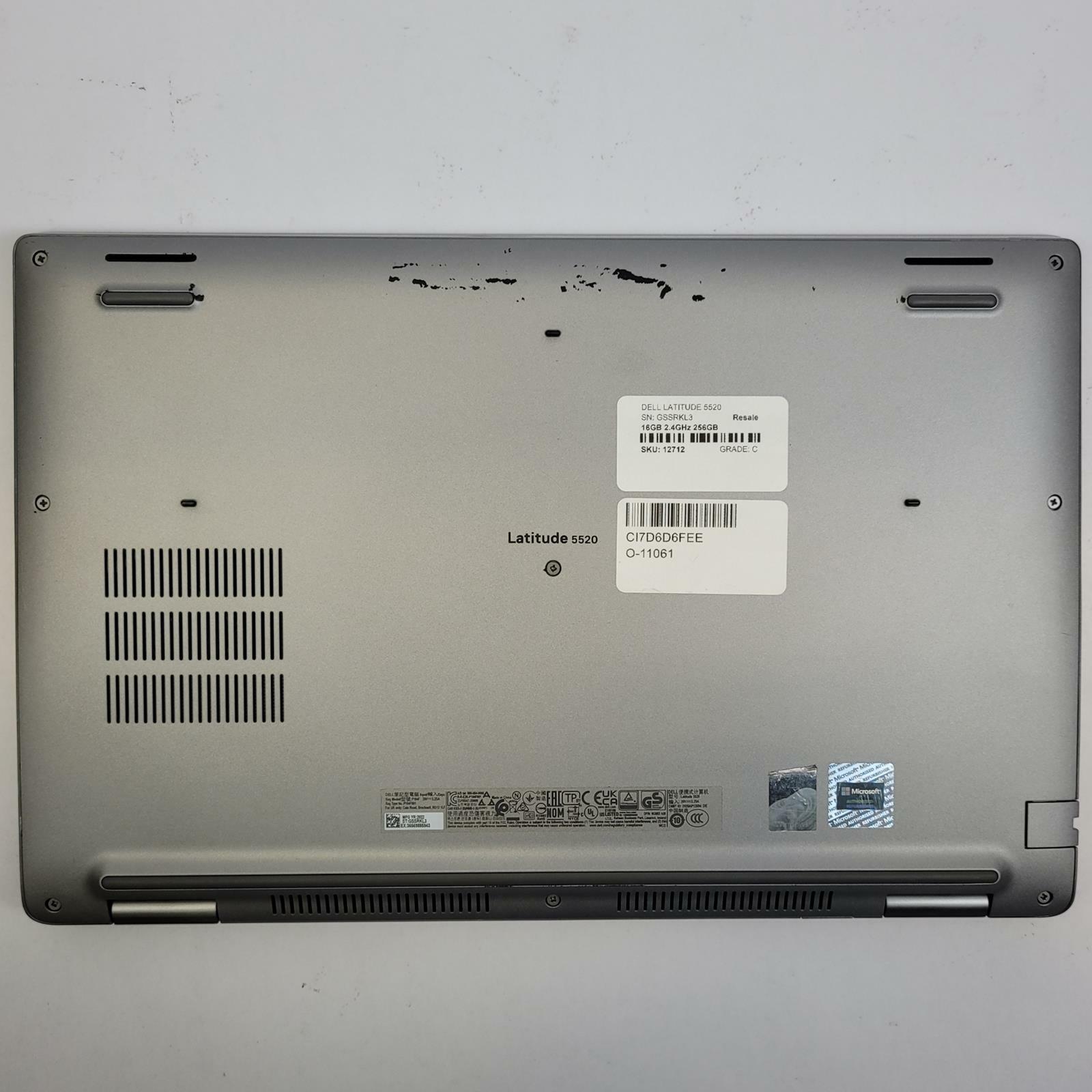 DELL LATITUDE 5520 Windows 11 Home i5-1135G7 16GB RAM 256GB NVME ...